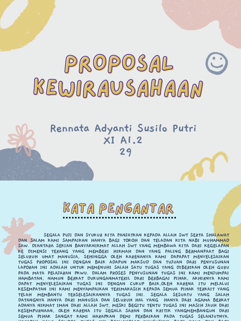 Proposal Kewirausahaan Sabun Alami | PDF | Bisnis | Ilmu Sosial