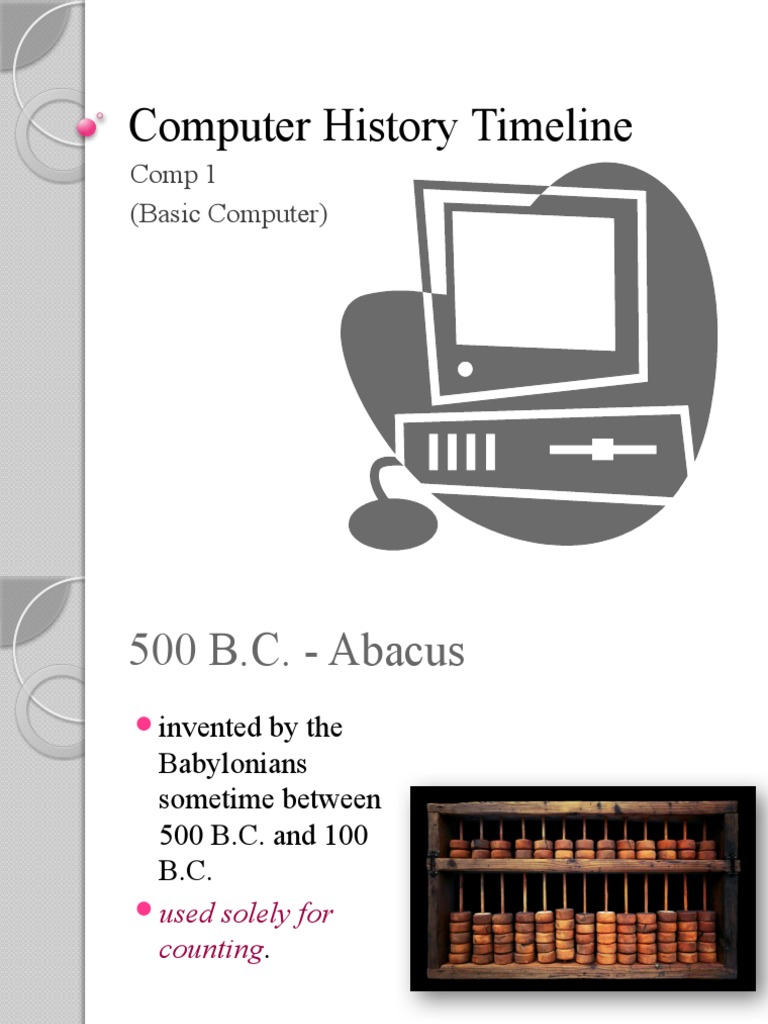Computer History Timeline | Download Free PDF | Personal Computers | Microprocessor