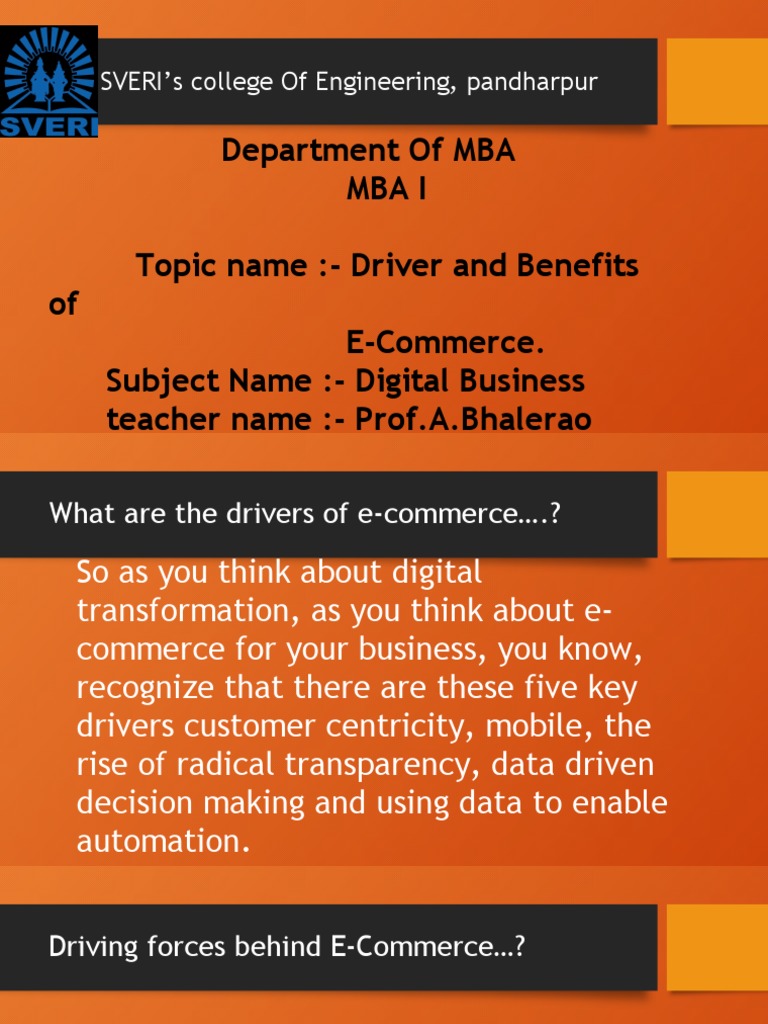 Digital Business Presentation | PDF | Business