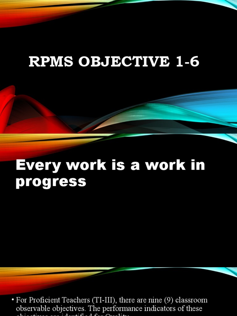 RPMS Objective 1-6 | PDF | Nonverbal Communication | Communication