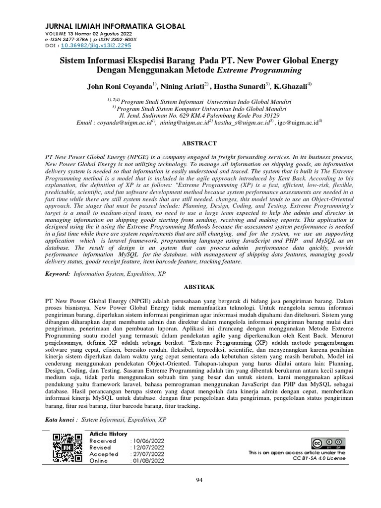 Sisfo Ekspedisi Barang - Nining Ariati | PDF | Technology Development ...