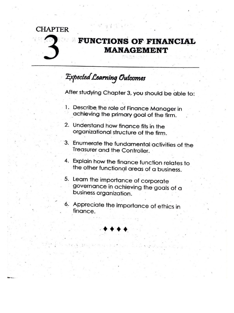 Chapter 3 Financial Management by Cabrera Compress | PDF