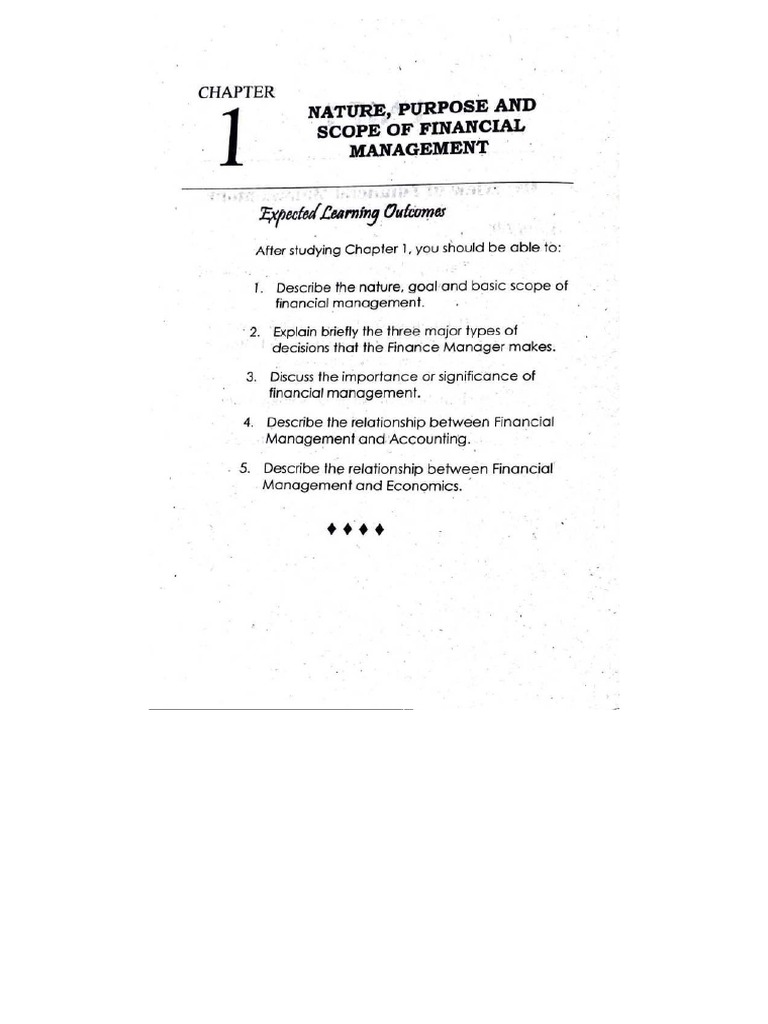 Chapter 1 Financial Management by Cabrera Compress | PDF
