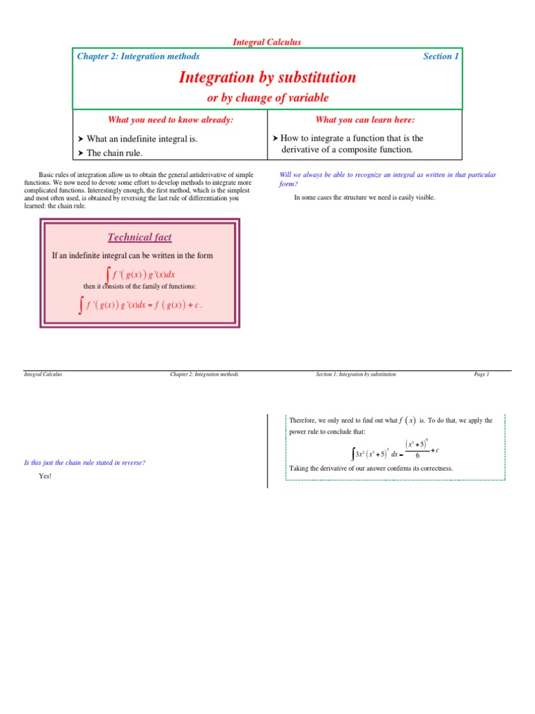 Calculus: Integration Techniques | PDF | Integral | Trigonometric Functions