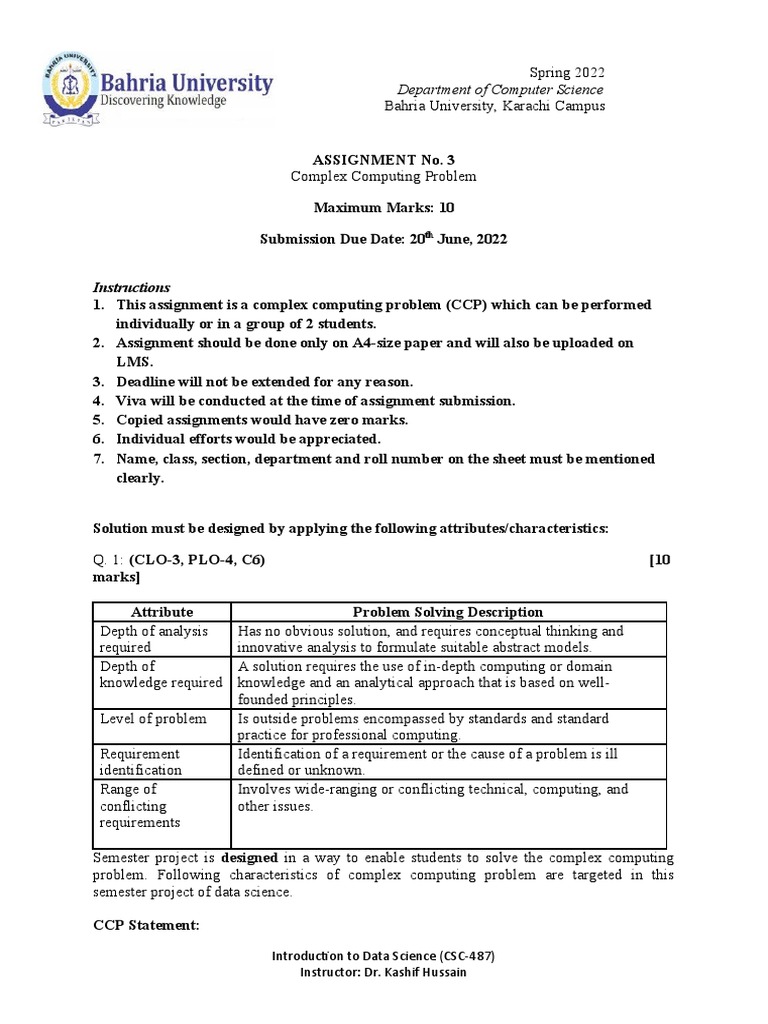 Data Science Assignment Guide | PDF | Analytics | Data Analysis