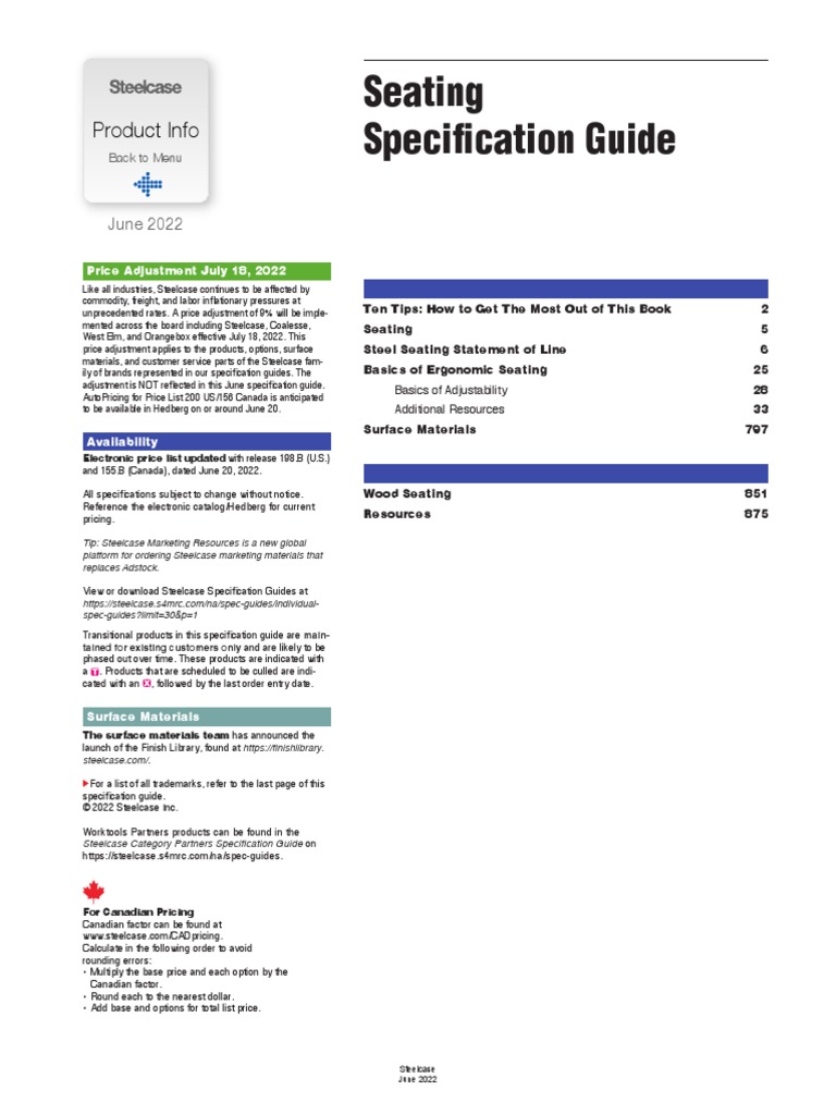 Steelcase Seating Study | PDF