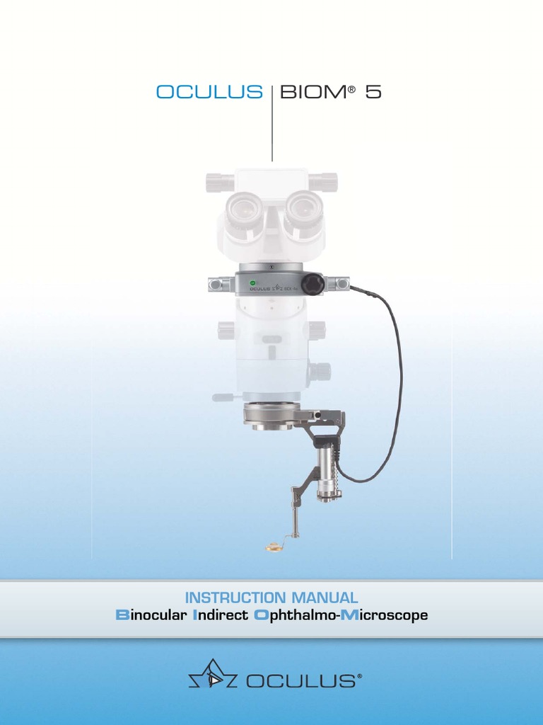 Oculus Biom 5 Ophthalmoscope User Manual | PDF | Electrical Connector ...