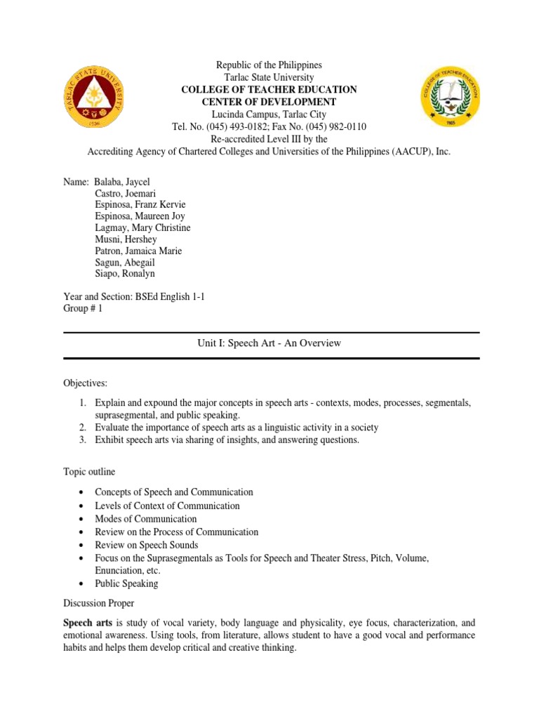 EL 104 Written Report English 1 1 | PDF | Communication | Nonverbal ...