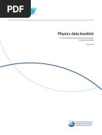 Physics Data Booklet v1.2 Nov 2023 Annotated | PDF | Electronvolt | Area