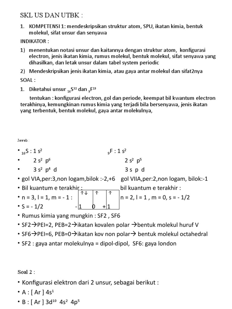 SKL Us Dan Utbk | PDF