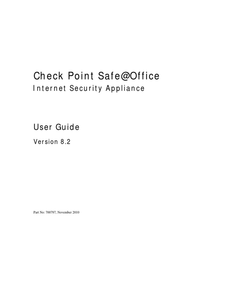 Check Point Safe@Office User Guide V82 | PDF | License | Ac Power Plugs ...
