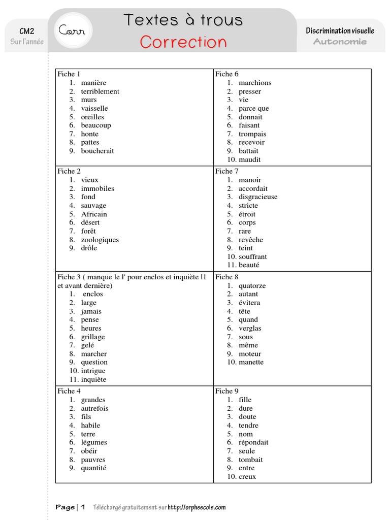 Exercices de texte à trous CM2 | PDF | Échecs | Théorie (échecs)