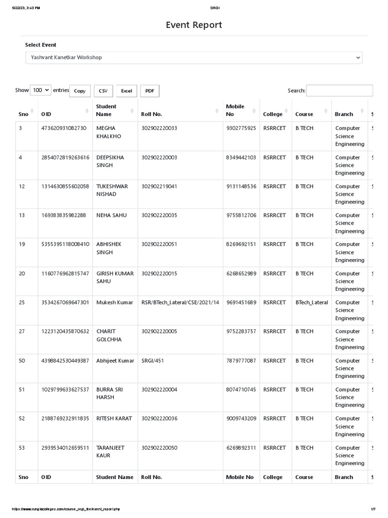 Workshop List 1 | PDF | Engineering | Science