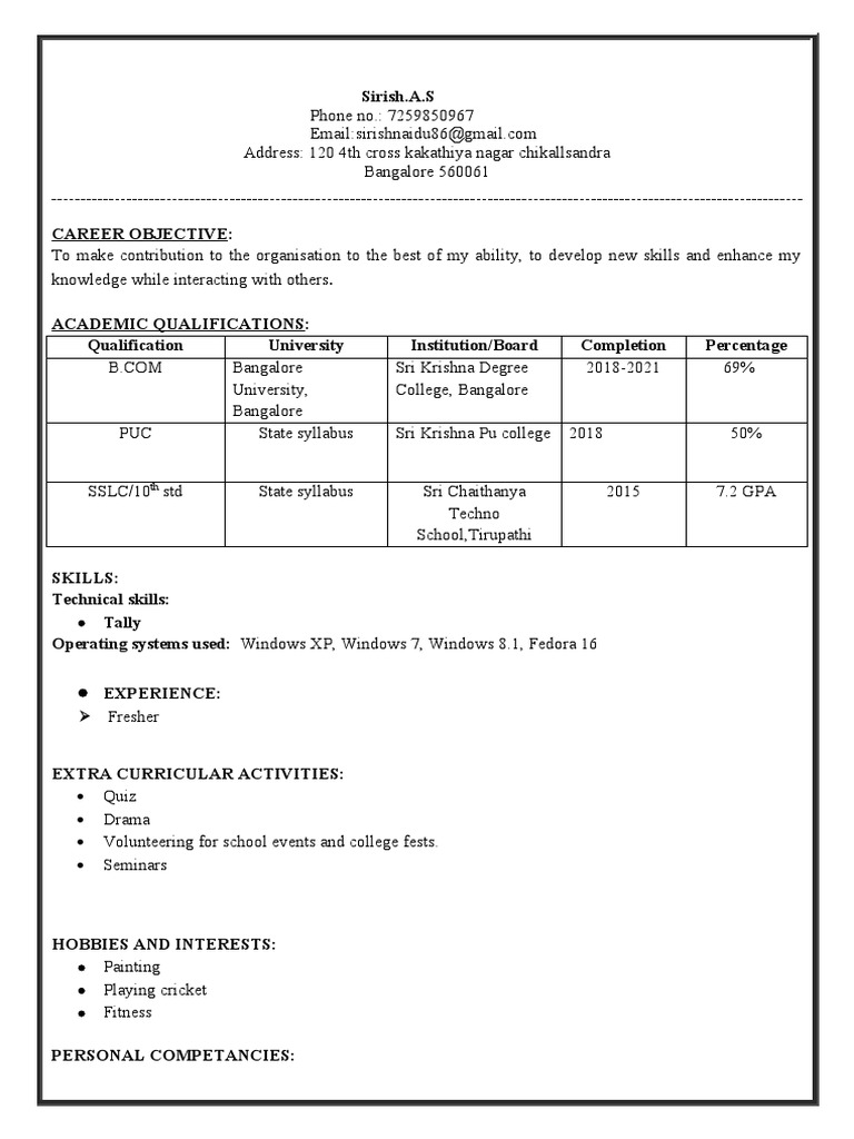 Punith Resume..... | PDF