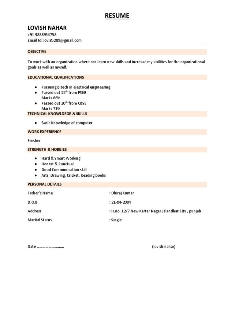 Lovish Resume | PDF
