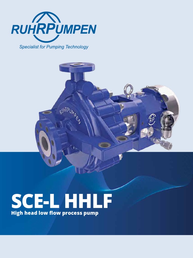 SCE L High Head Low Flow Process Pump Brochure Apr20 | PDF | Pump ...