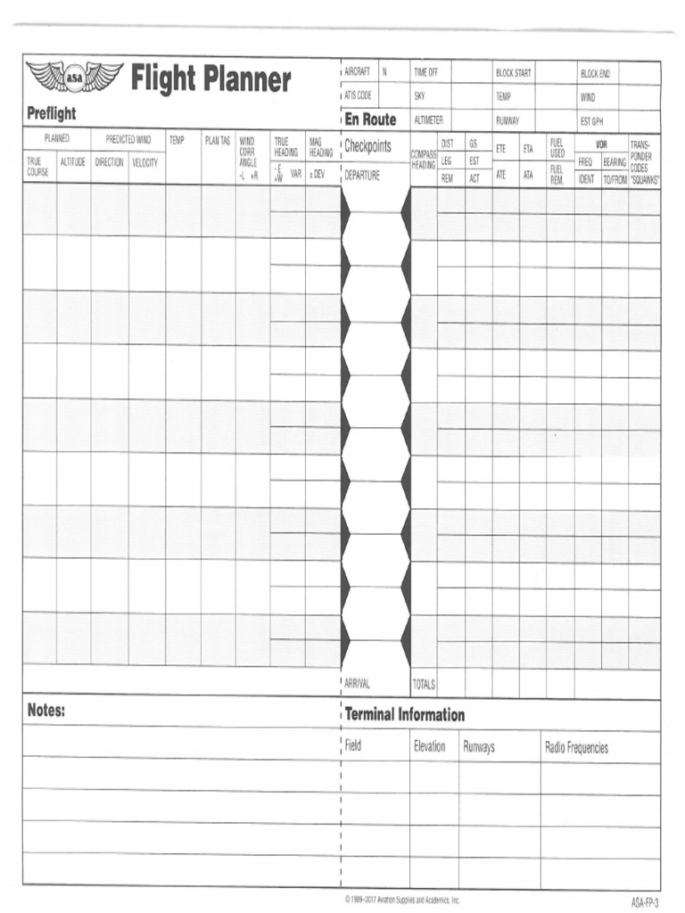 Flight Plan Form | PDF
