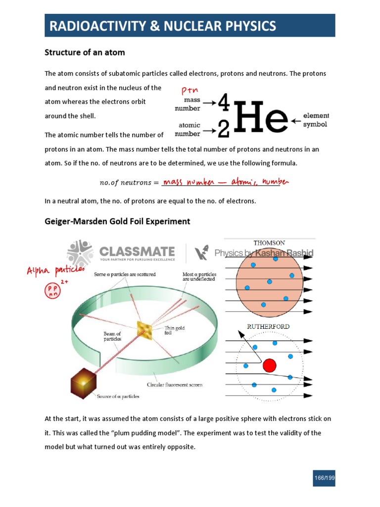 Radioactivity and Nuclear Physics Overview | PDF | Radioactive Decay ...