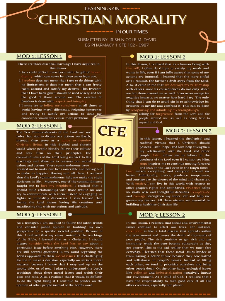 CFE 102 Course Requirement | PDF