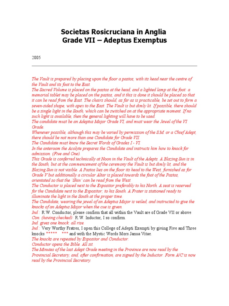 Adeptus Exemptus (2005) | PDF | Conscience | Religious Belief And Doctrine