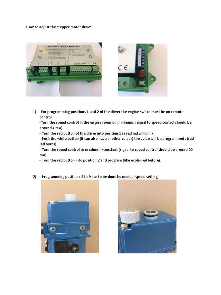 How To Adjust The Stepper Motor Drive | PDF