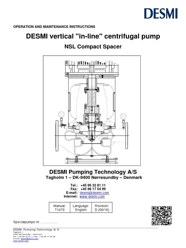 Desmi NSLpumps | PDF | Pump | Bearing (Mechanical)