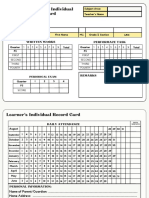 Individual-Record-Card Matatag | PDF