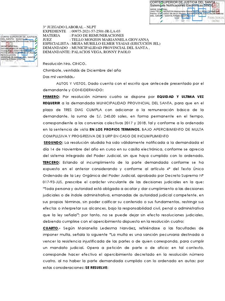 Exp. 00975-2021-57-2501-JR-LA-03 - Resolución - 166840-2022 | PDF ...