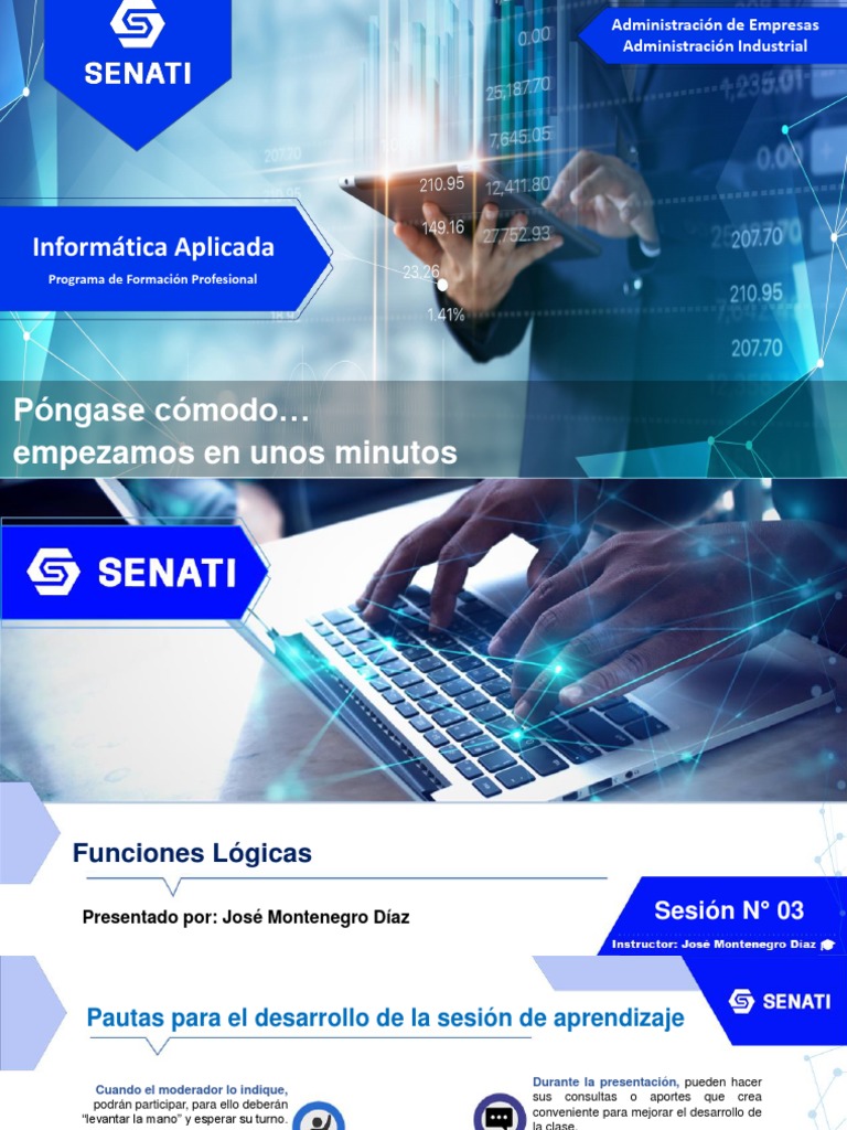 Sesión 03 - Funciones Lógicas | PDF | Microsoft Excel | Hoja de cálculo