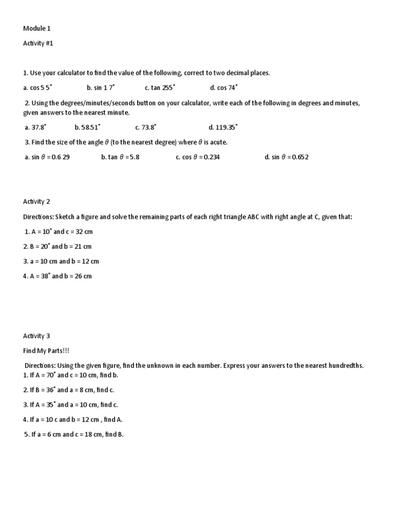 Math 9 Activity Sheet of Quarter 4 5 | PDF