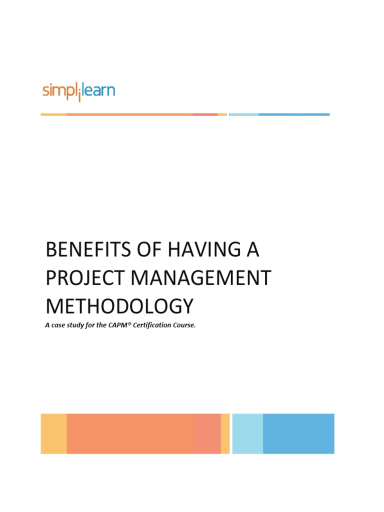 CAPM - Case - Study - 1 - Project Management Methodology | PDF ...