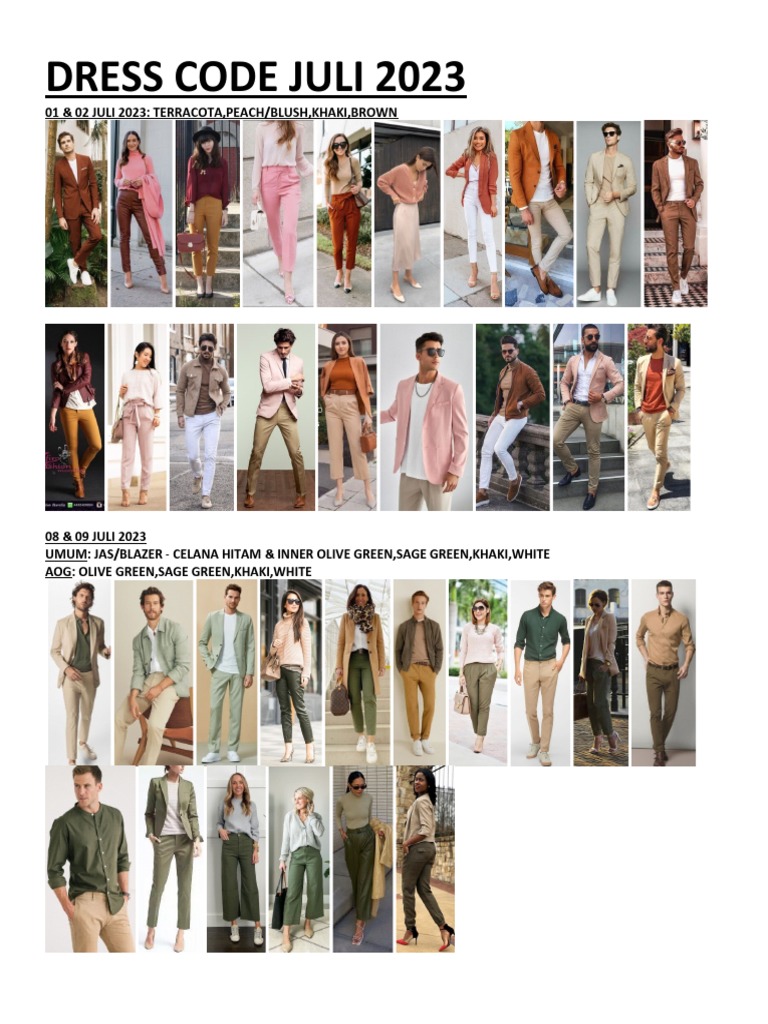 Dresscode Juli 2023 | PDF