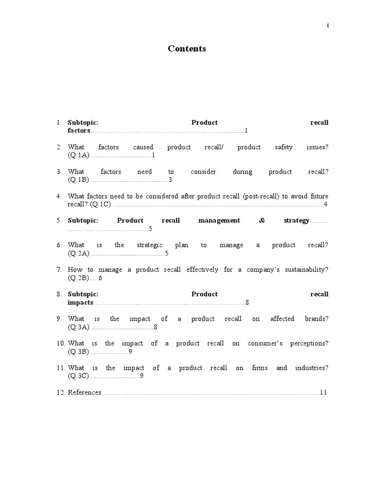 Product Recall Factor | PDF | Corporate Social Responsibility | Brand