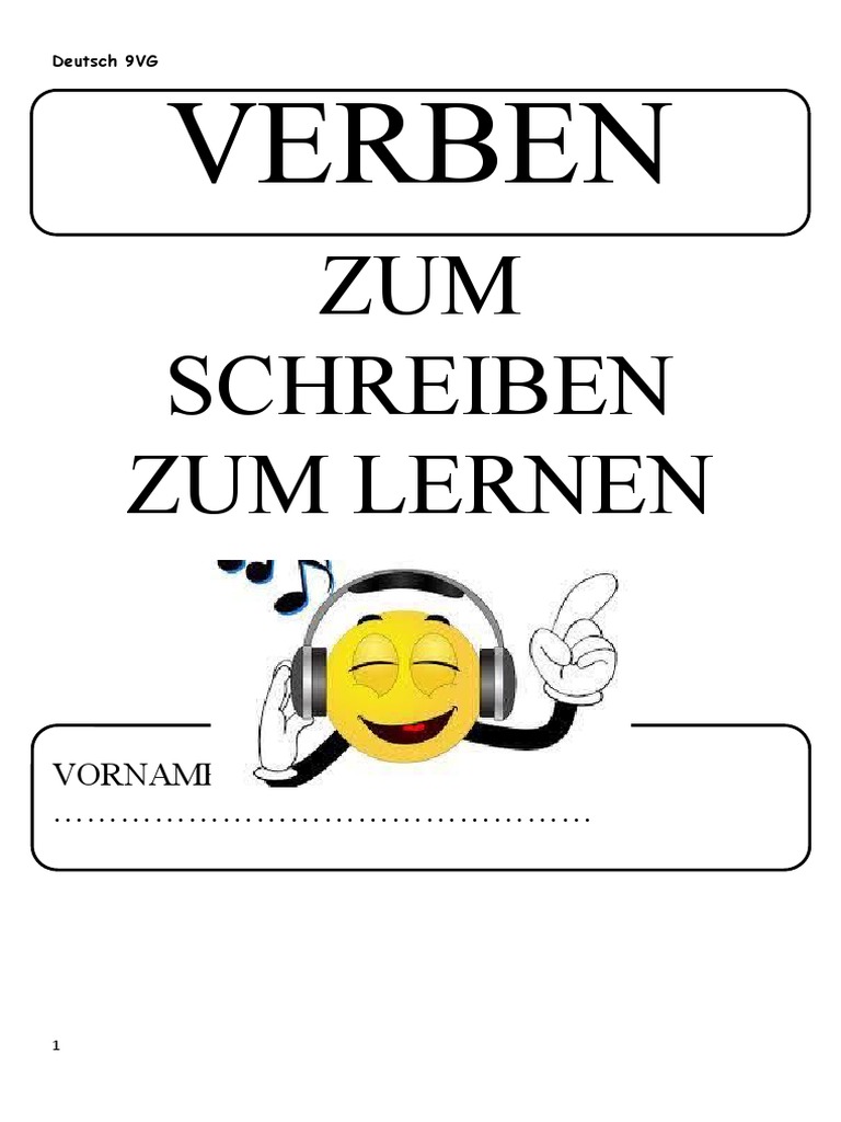 9VG - Verben - Dossier | PDF | Verbe | Adposition