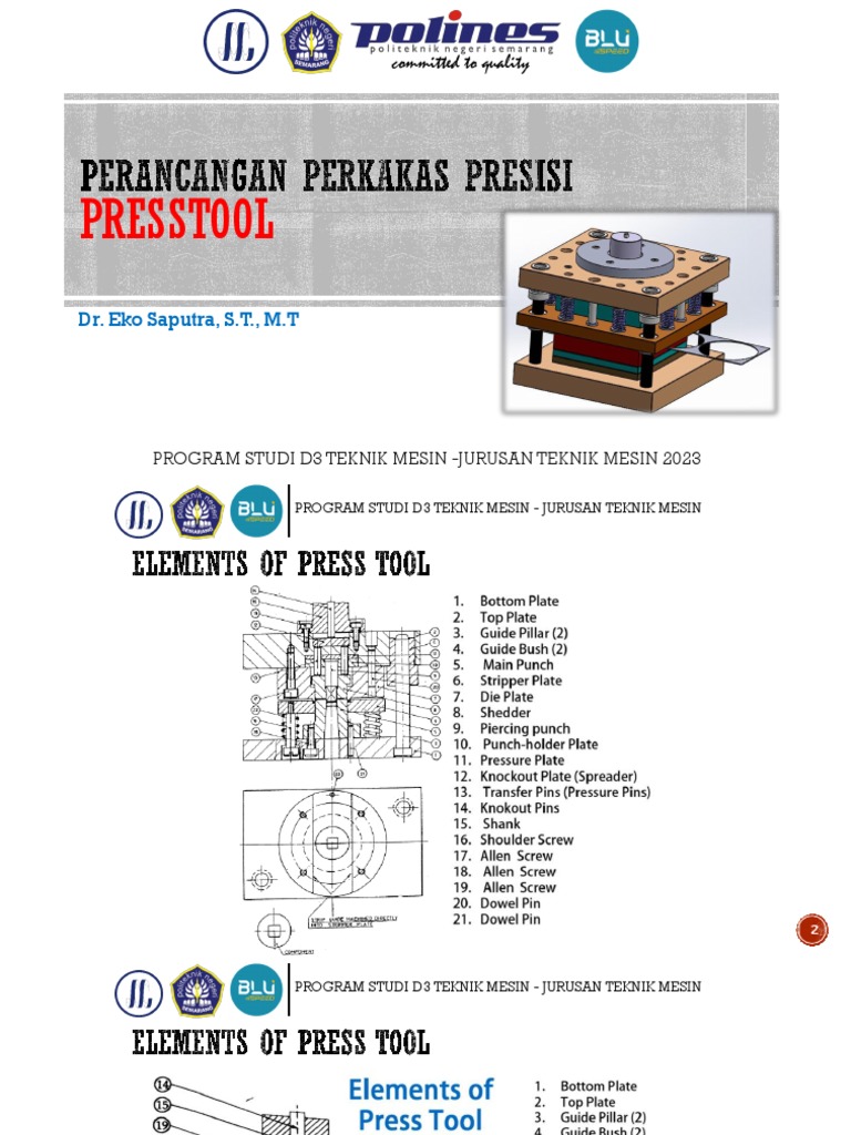 Desain dan Jenis Press Tool | PDF | Seni | Teknologi & Rekayasa