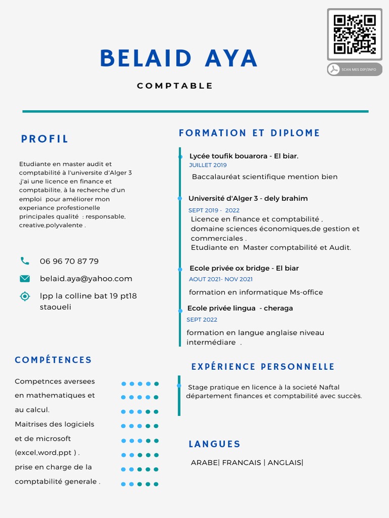 Belaid Aya CV | PDF
