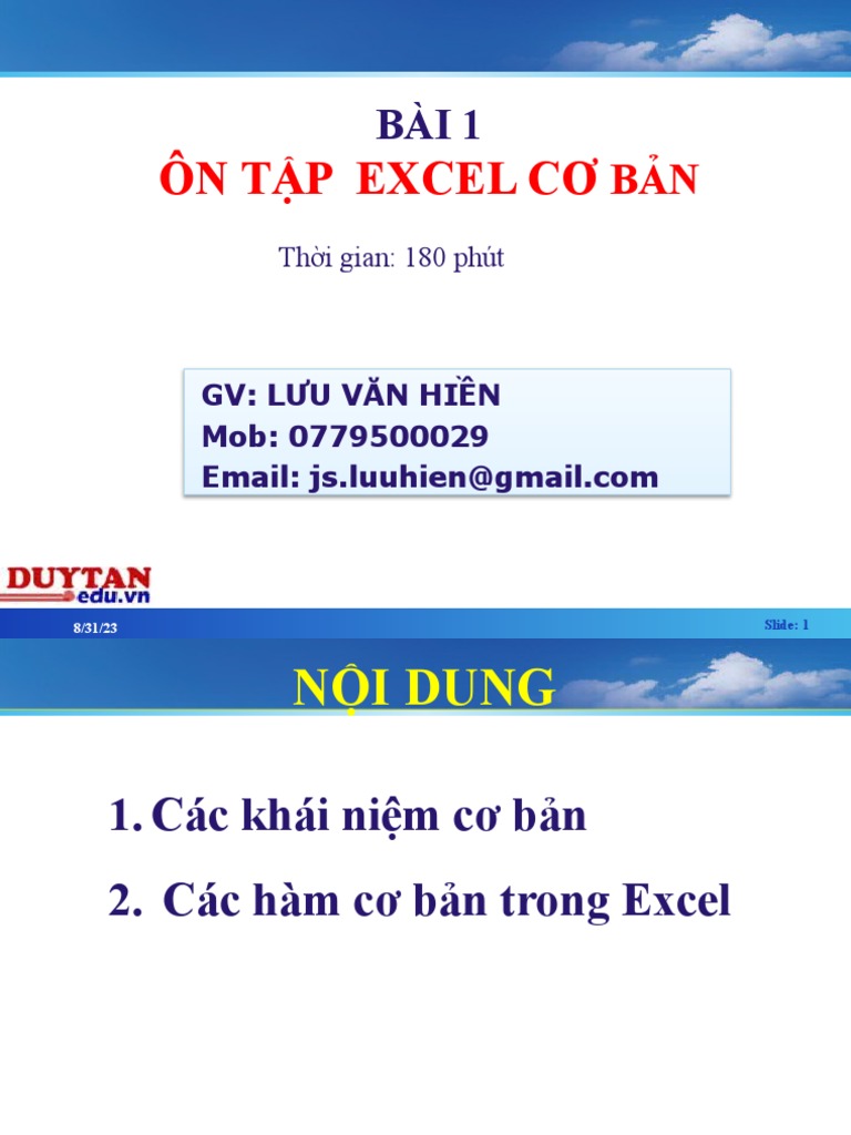 CS 201 - Tin Hoc Ung Dung - 2022F - Lecture Slides - 1-1 | PDF