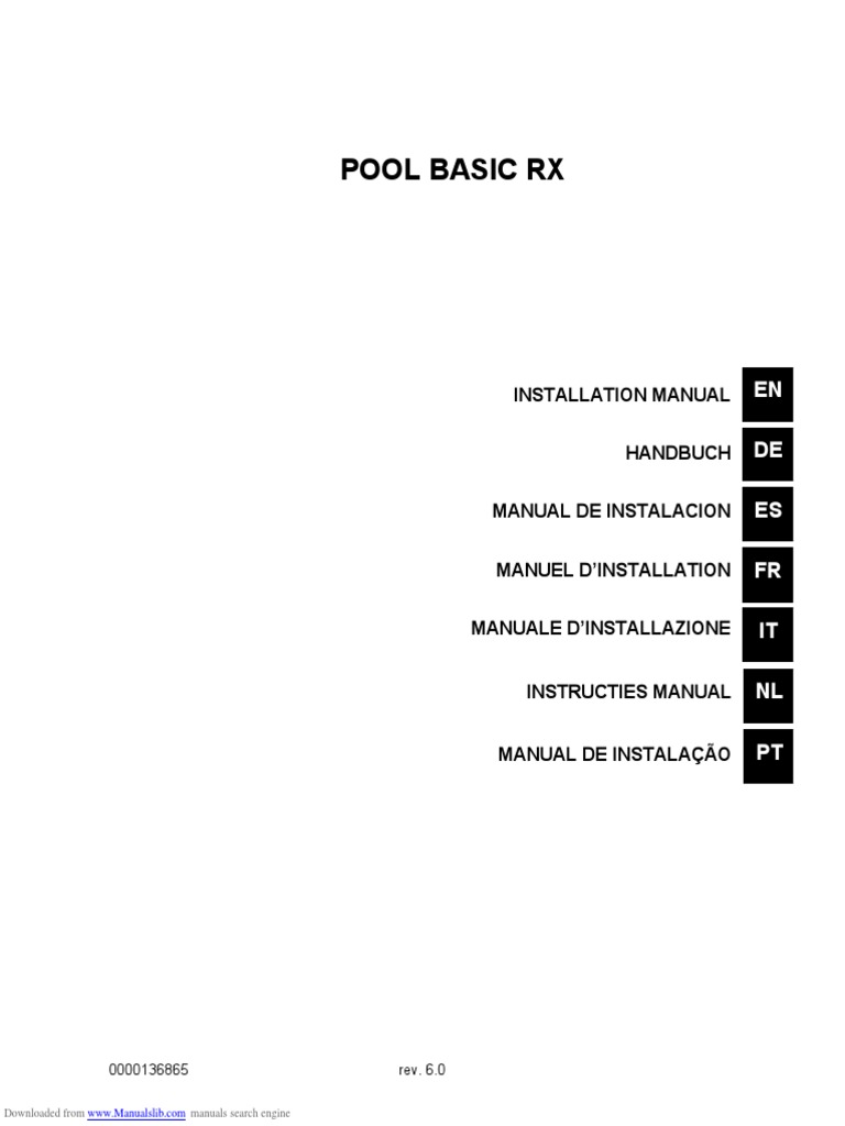 Pool Basic Evo RX | PDF | Power Supply | Calibration