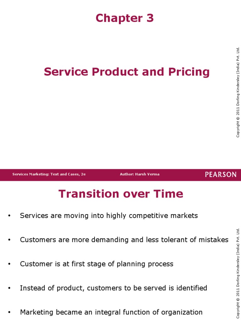 Service Product and Pricing | PDF | Marketing | Pricing