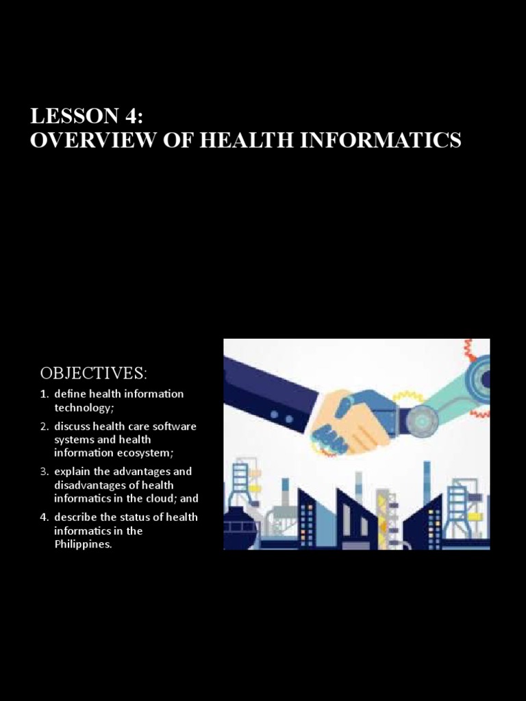 Lesson 4-Overview of Health Informatics | Download Free PDF | Health ...