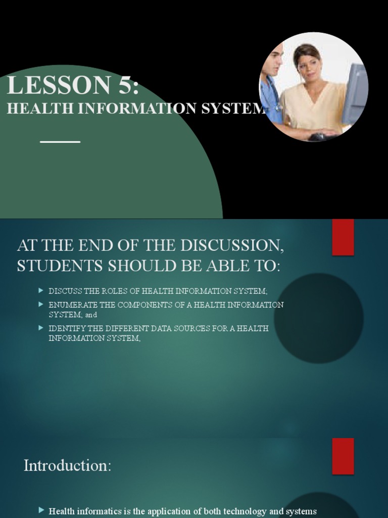 Overview of Health Information Systems | PDF | Health Informatics ...