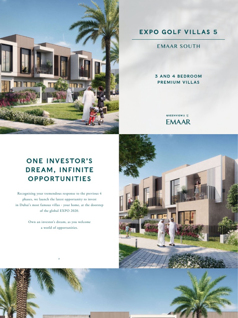 Expo Golf Villas 5 at Emaar South Brochure | PDF | Dubai