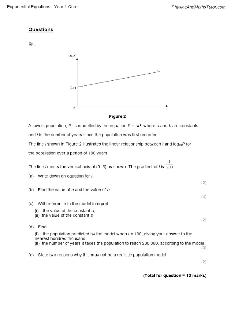 Exponential Equations | PDF | Equations | Mathematics