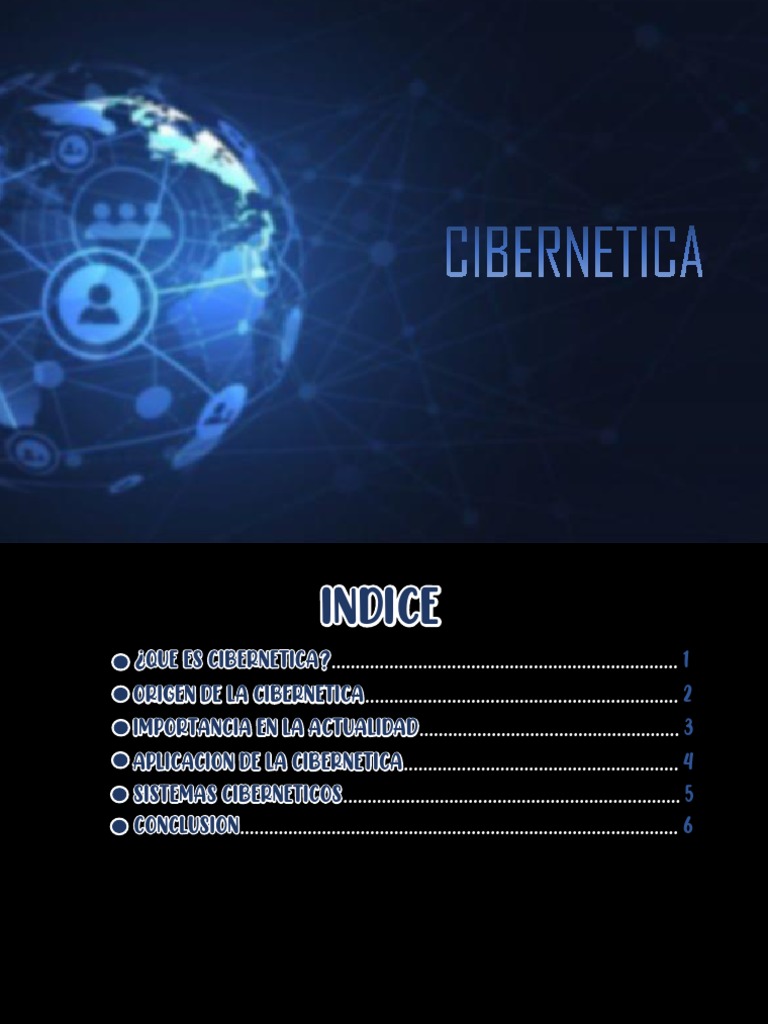 Definición y Aplicaciones de la Cibernética | PDF | Cibernética ...