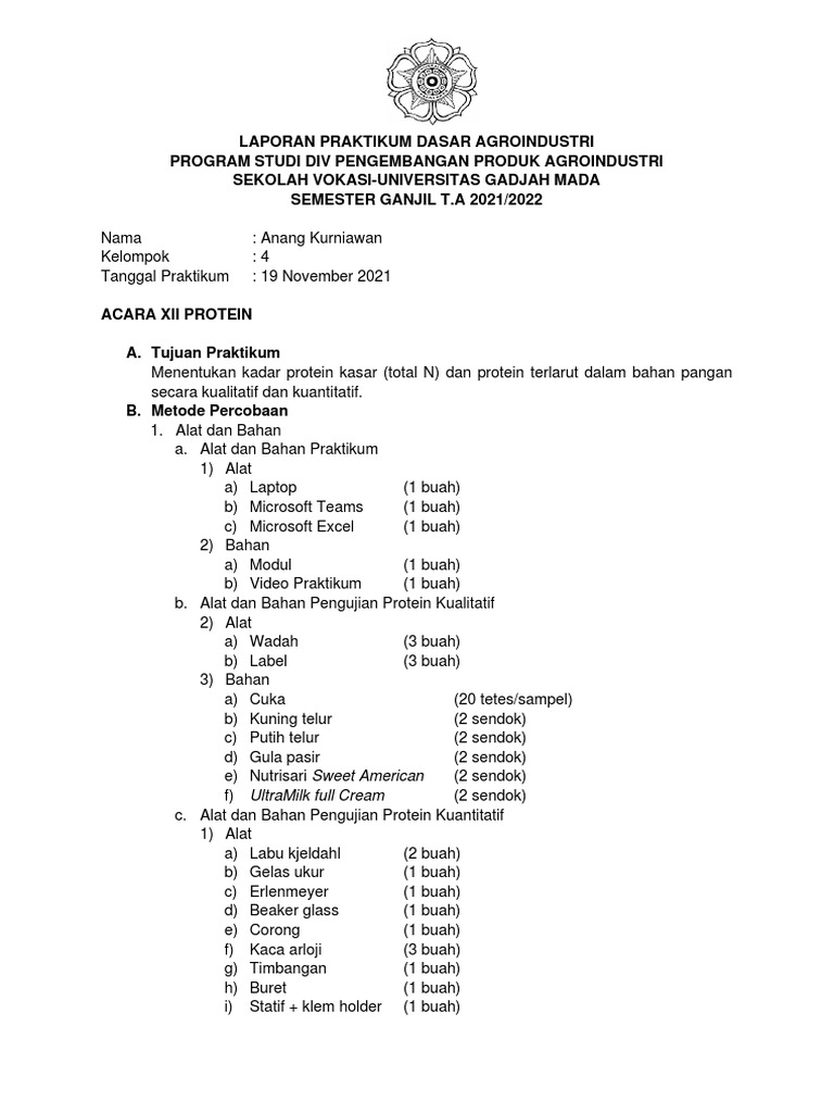 Anang Kurniawan Laprak Acara 12 Praktikum Dasar Agroindustri 474479 Pdf 