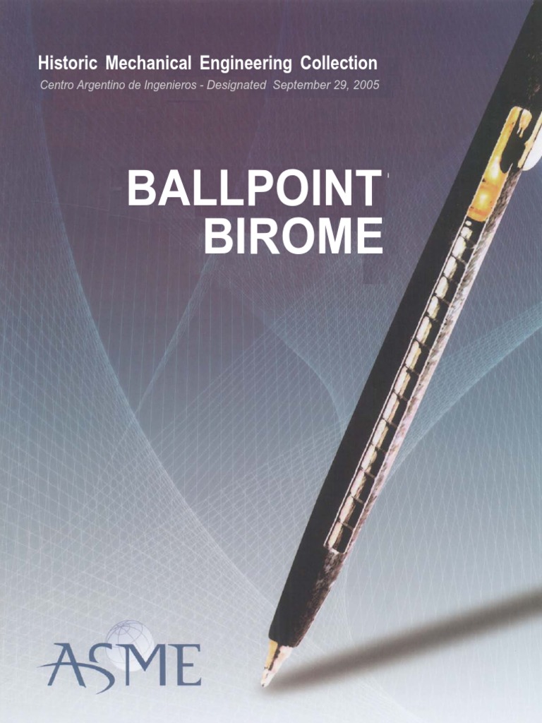 Historia y evolución de la birome | PDF | Bolígrafo | Herramientas ...