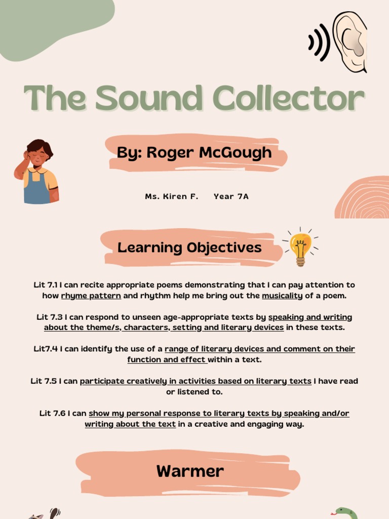 The Sound Collector | PDF | Poetry