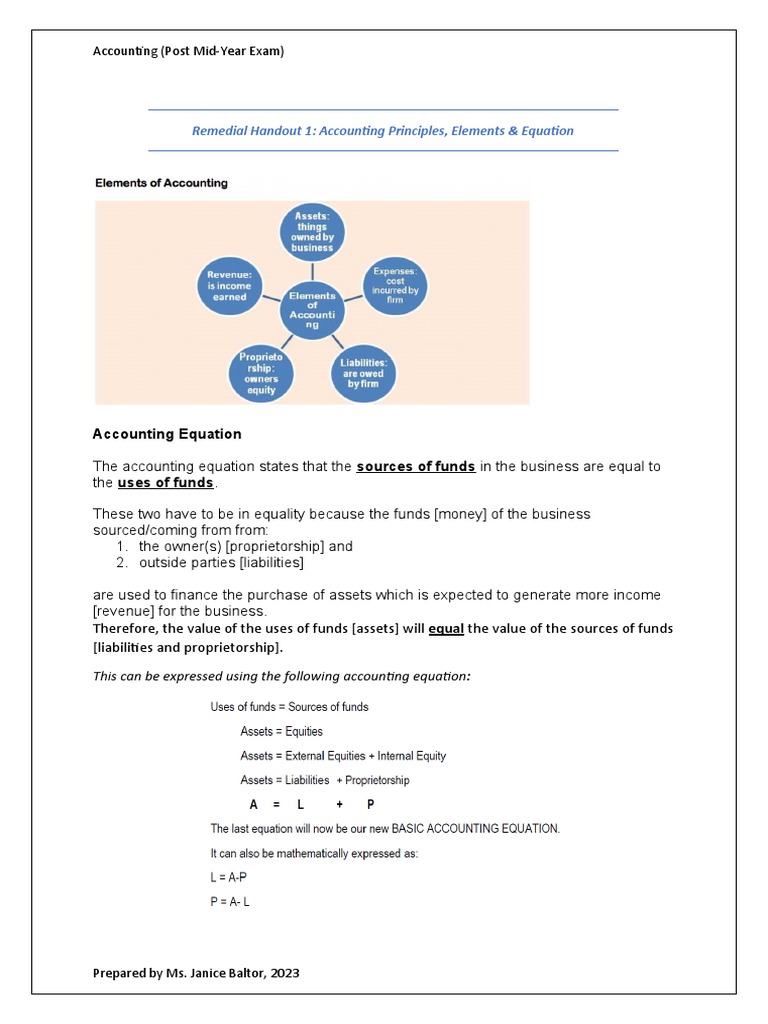 Year 11 Remedial Handout 1 | PDF | Accounting | Liability (Financial Accounting)