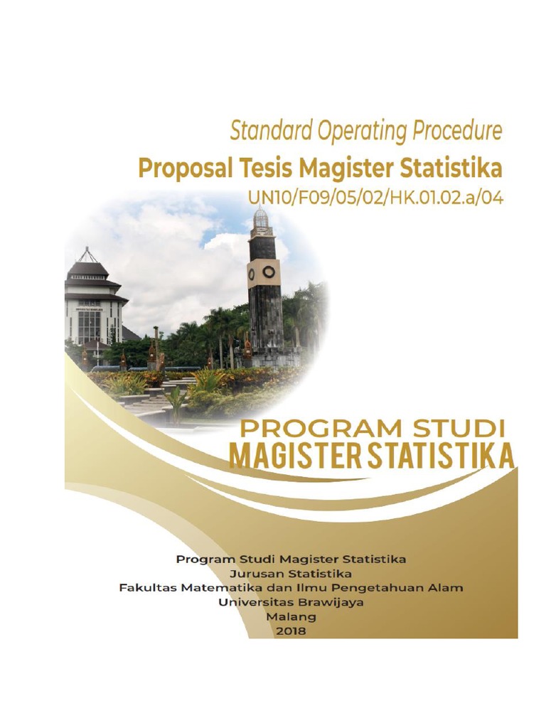 SOP Proposal Tesis Magister Statistika | PDF