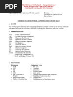Method Statement Road Construction | PDF | Road | Concrete